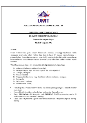 Proposal MPU3223 ( Choco Lovers ) (PDF) - UNIVERSITI MALAYSIA ...