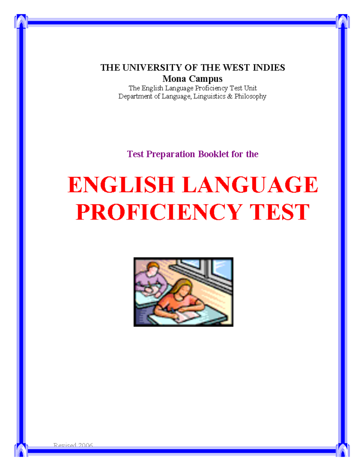 ELPT Test Preparation Booklet: English Language Proficiency Test Guide ...