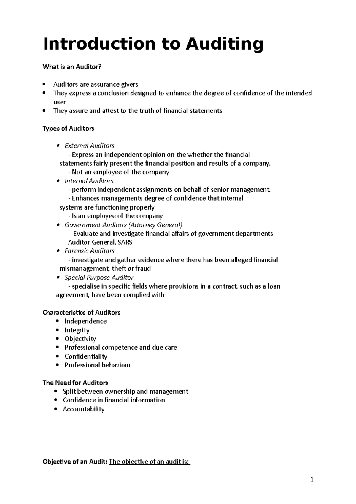 (4) Term 2 - Substantive Procedures - SUBSTANTIVE PROCEDURES REFERENCES: ISA 315 ISA 330 ISA 500 ...