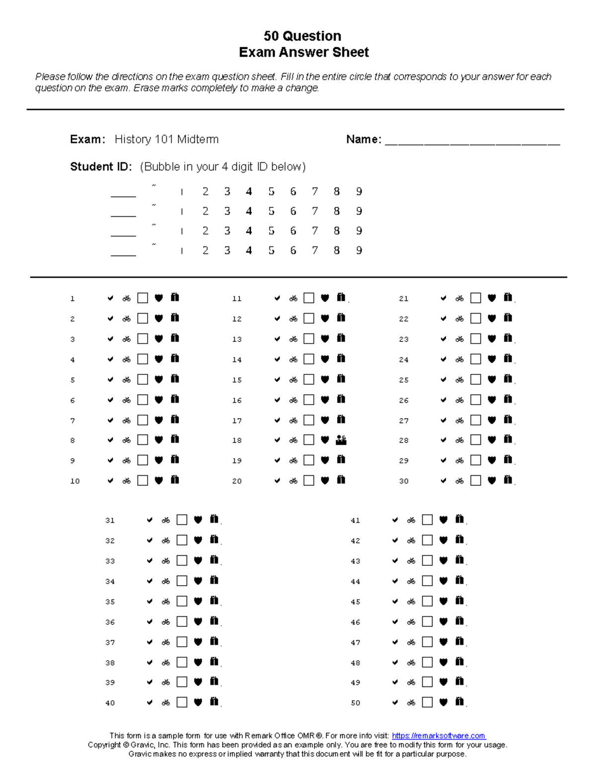 History 101 Midterm Exam Answer Sheet - Studocu