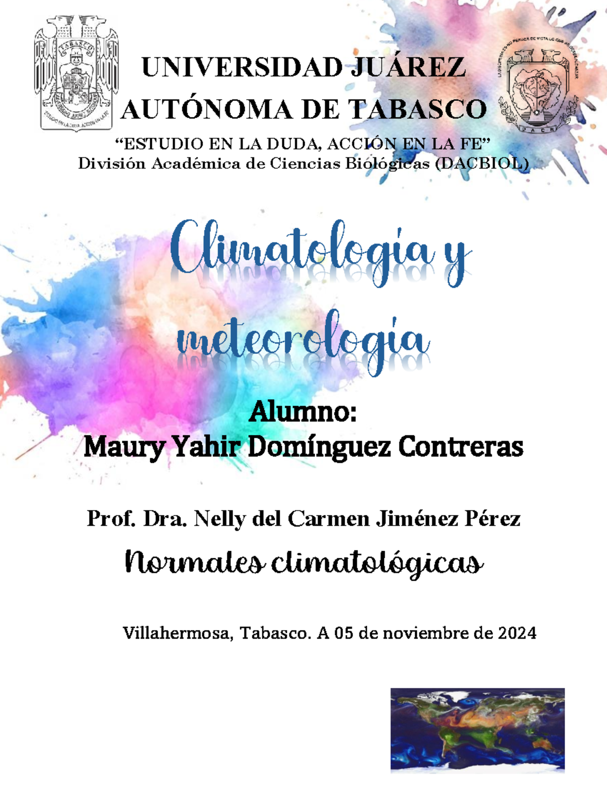 B03 Normales Climatológicas y Climogramas en México - Studocu