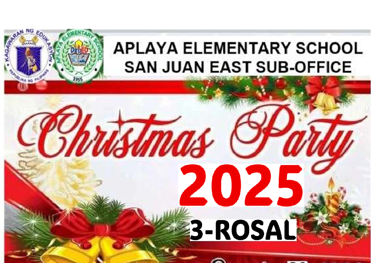 2025XMAS Party - a banner - Elementary Education - NG EDUKA EDUALSION ...