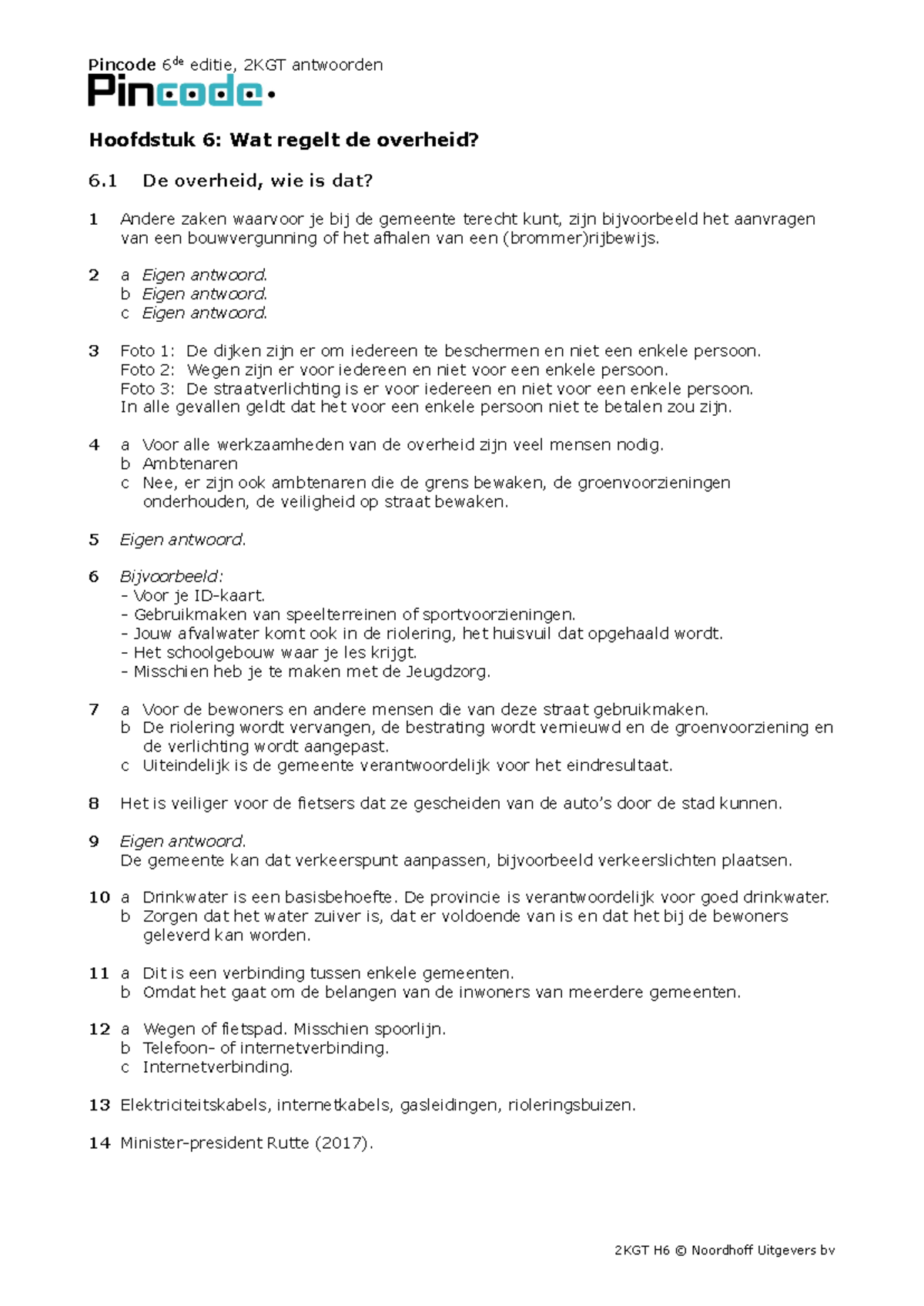 Economie H6: Wat Regelt en Financiering Door de Overheid - Studeersnel