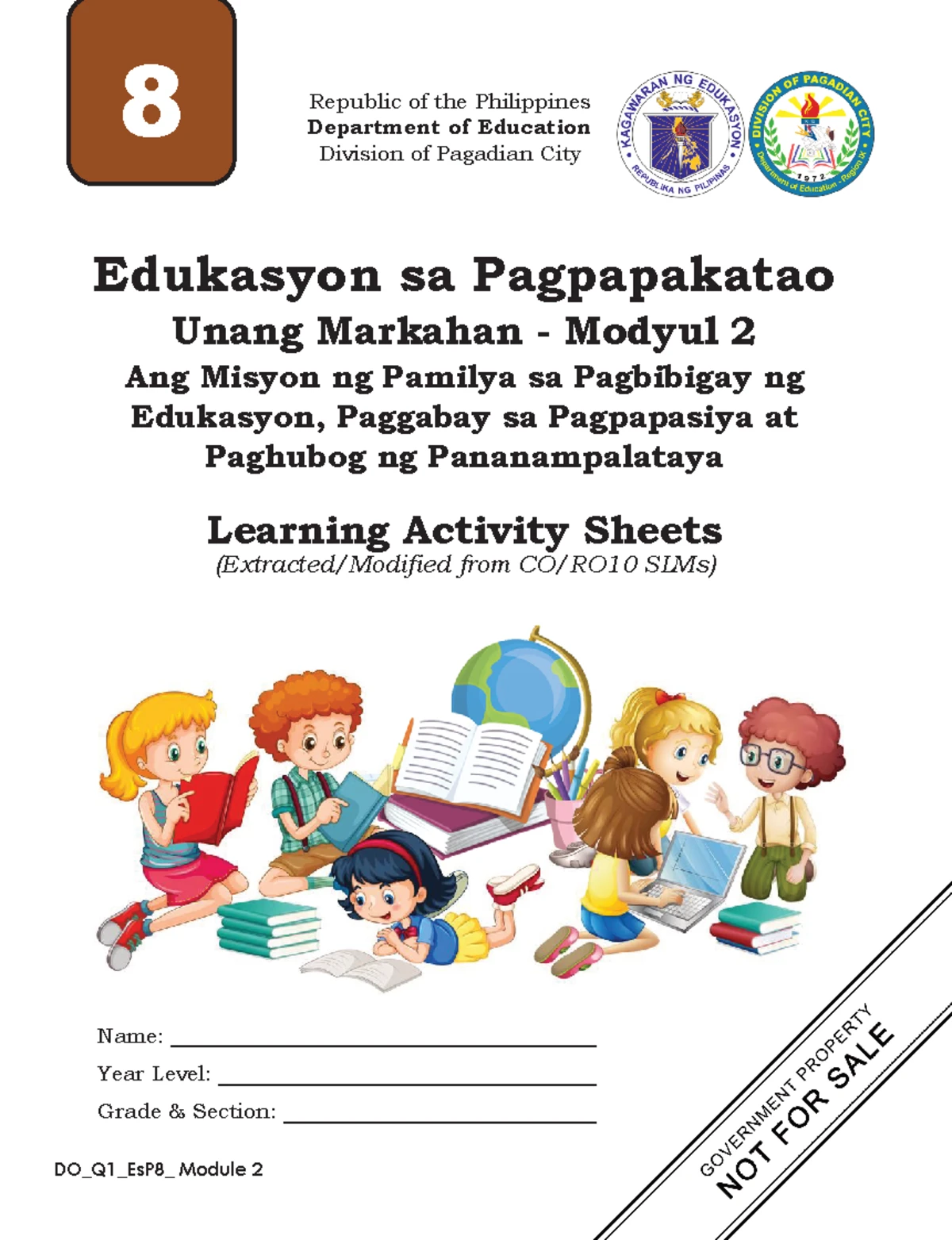 ESP 8 WEEK 3 - LEARNING MODULES FOR STUDENTS - Republic of the ...