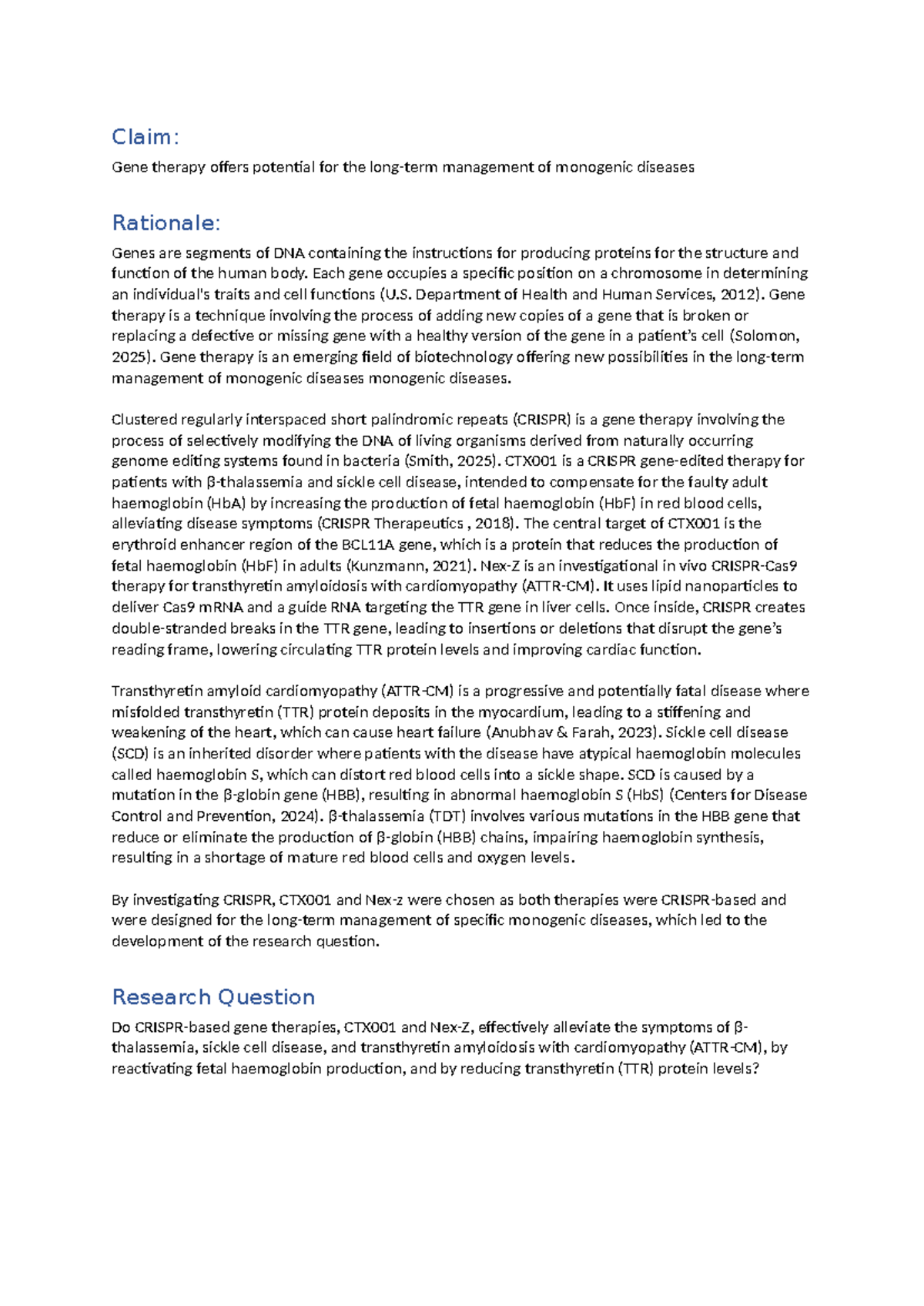 Gene Therapy for Monogenic Diseases: Insights from CTX001 and NexZ ...