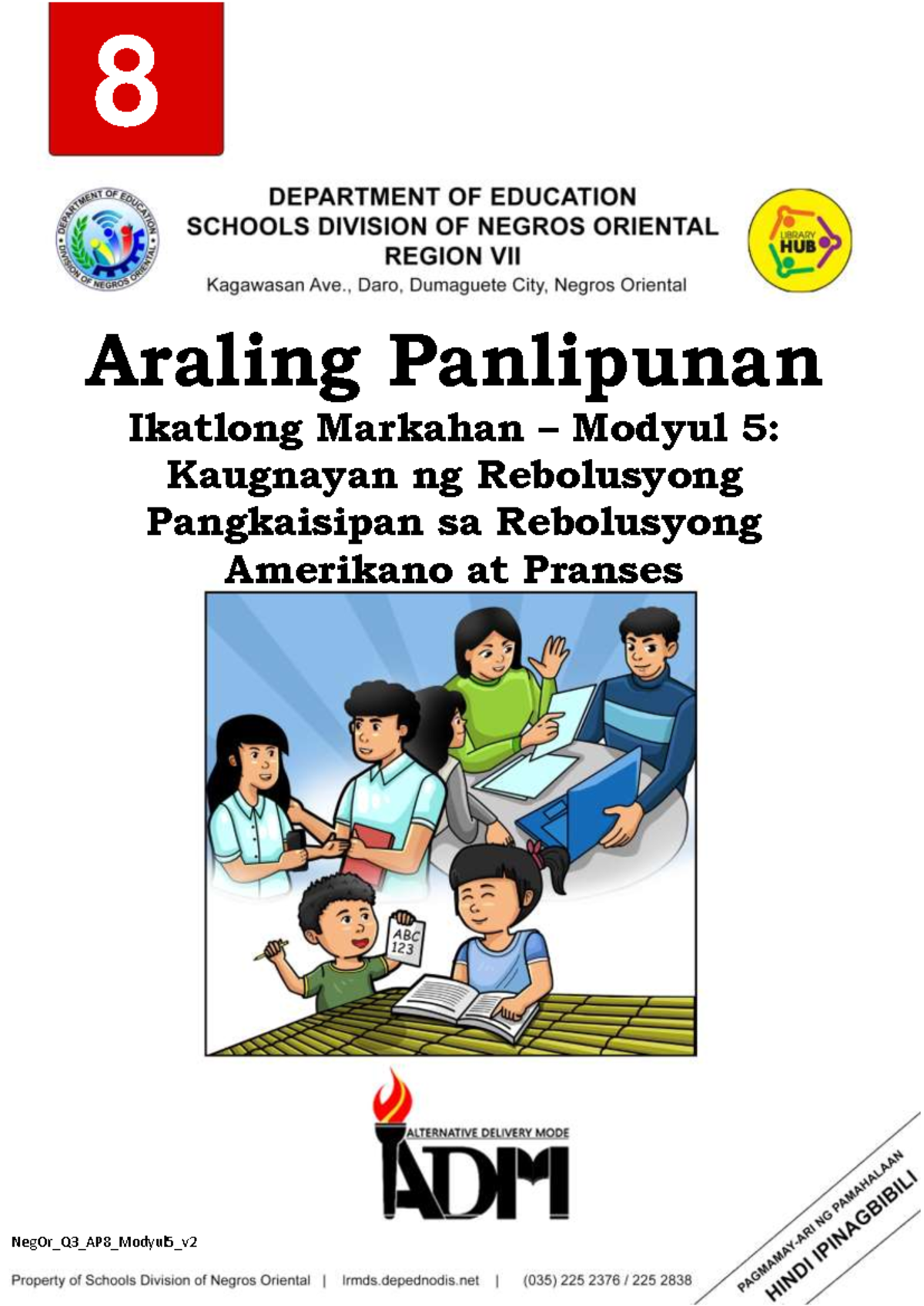 Neg Or Q3 AP8 Modyul 5 v2 - Module 5 - 8 Araling Panlipunan Ikatlong ...