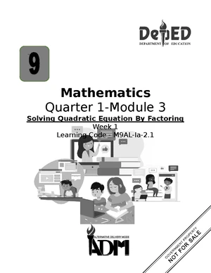 Math9 Quarter 1 Module 10 Final-V3-1 - Mathematics Quarter 1-Module 10 ...