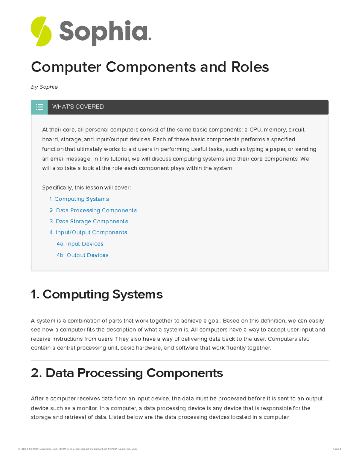Computer Components and Their Roles in System Functionality - Computer ...