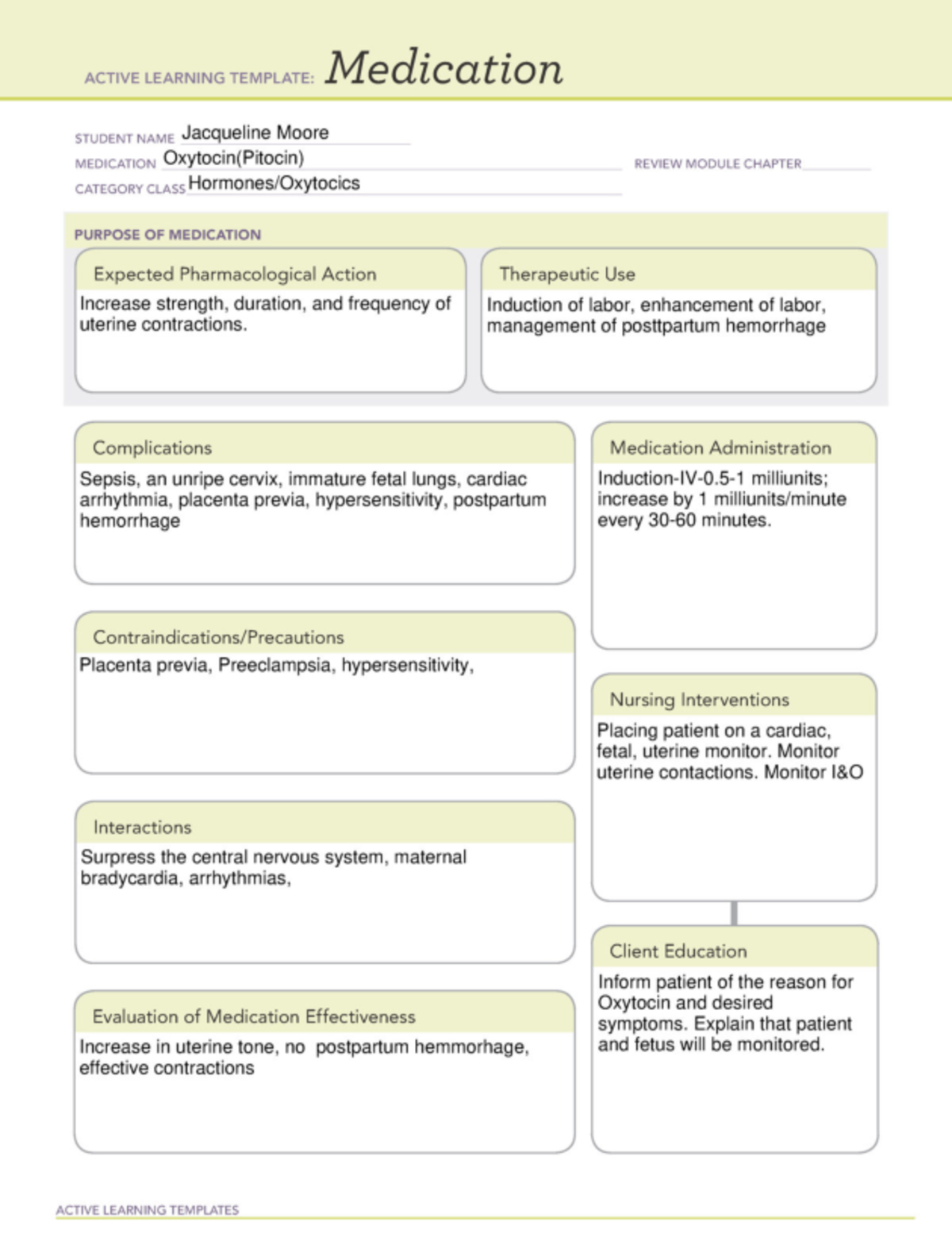 Image - Active Learning Template - ACTIVE LEARNING TEMPLATE: Medication ...