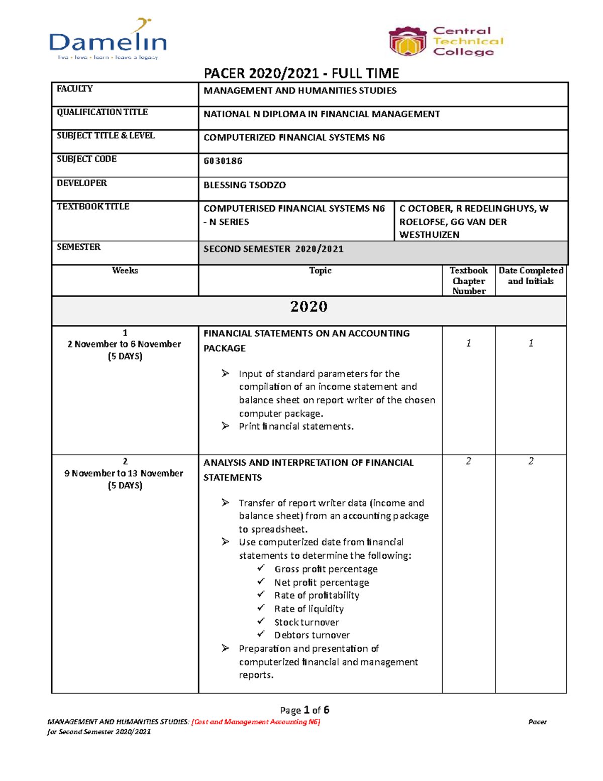 Computerised Financial Systems N6 Pacer 2020 2021 - FACULTY MANAGEMENT ...