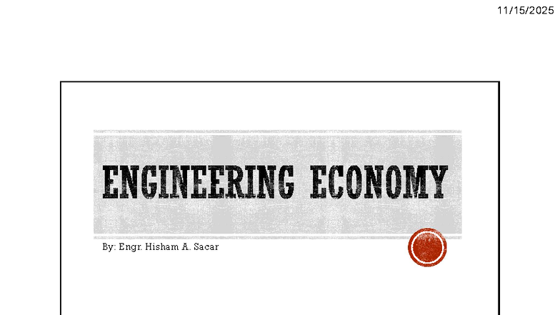 ENGR 101: Simple Interest, Compound Interest, Annuities & More - Studocu