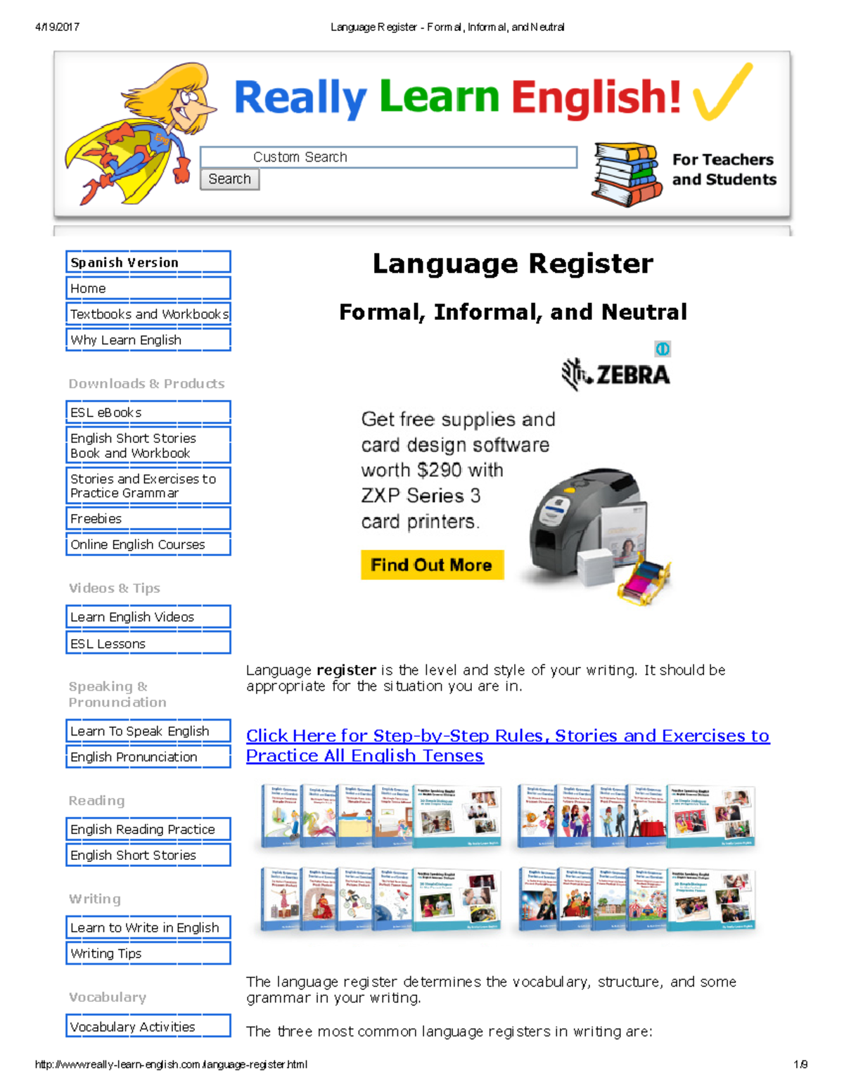 Language Register - Formal, Informal, and Neutral - Language Register ...