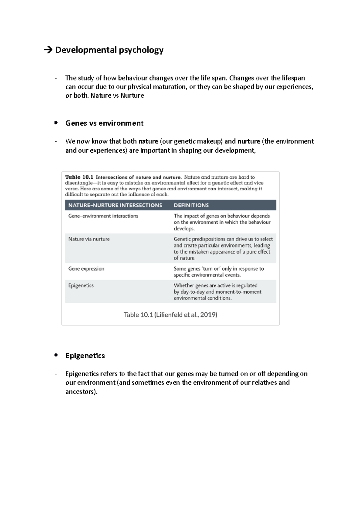 UTAS PSY112: Week 11 Lecture Summary - Developmental Psychology ...