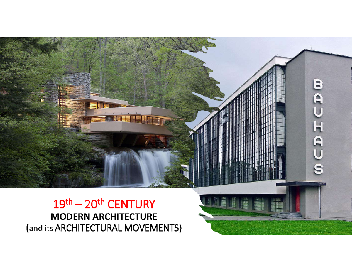 -modern-architecture - 19 th - 20 th CENTURY ####### MODERN ...