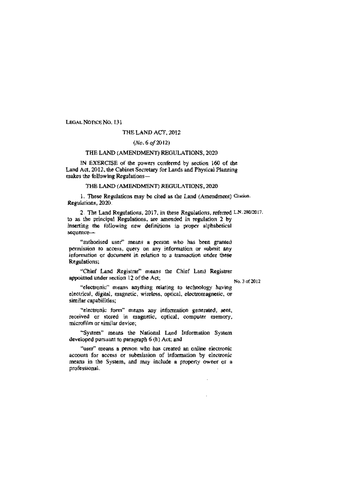 Land Act (Amendment) Regulations, 2020: Key Changes and Guidelines ...