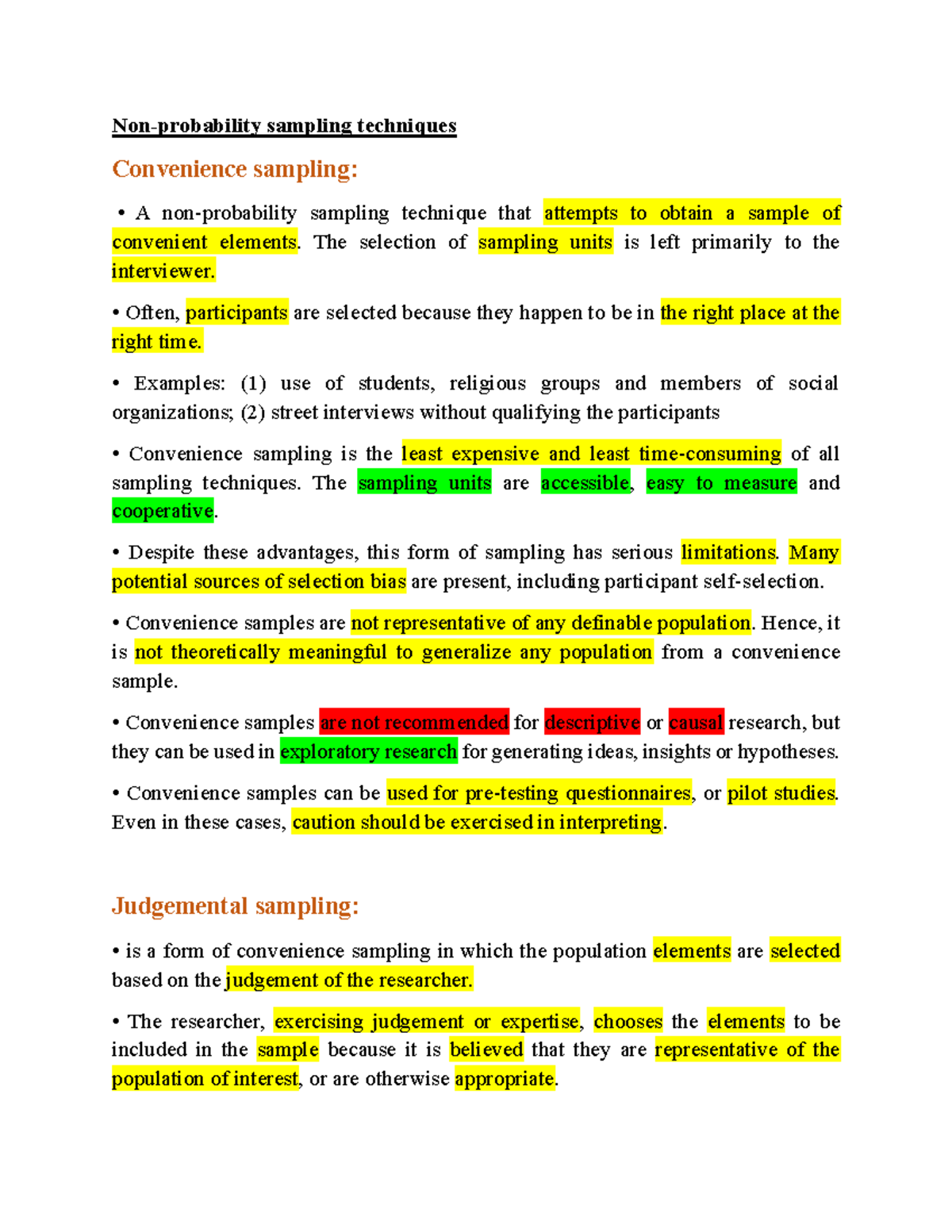 Sampling Techniques: Convenience, Judgemental, Quota & Snowball ...