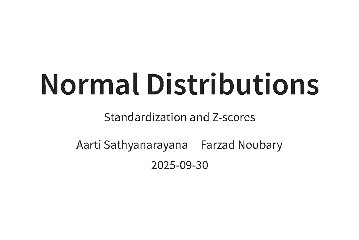 Normal Distributions and Z-Scores Overview (STAT 101) - Studocu