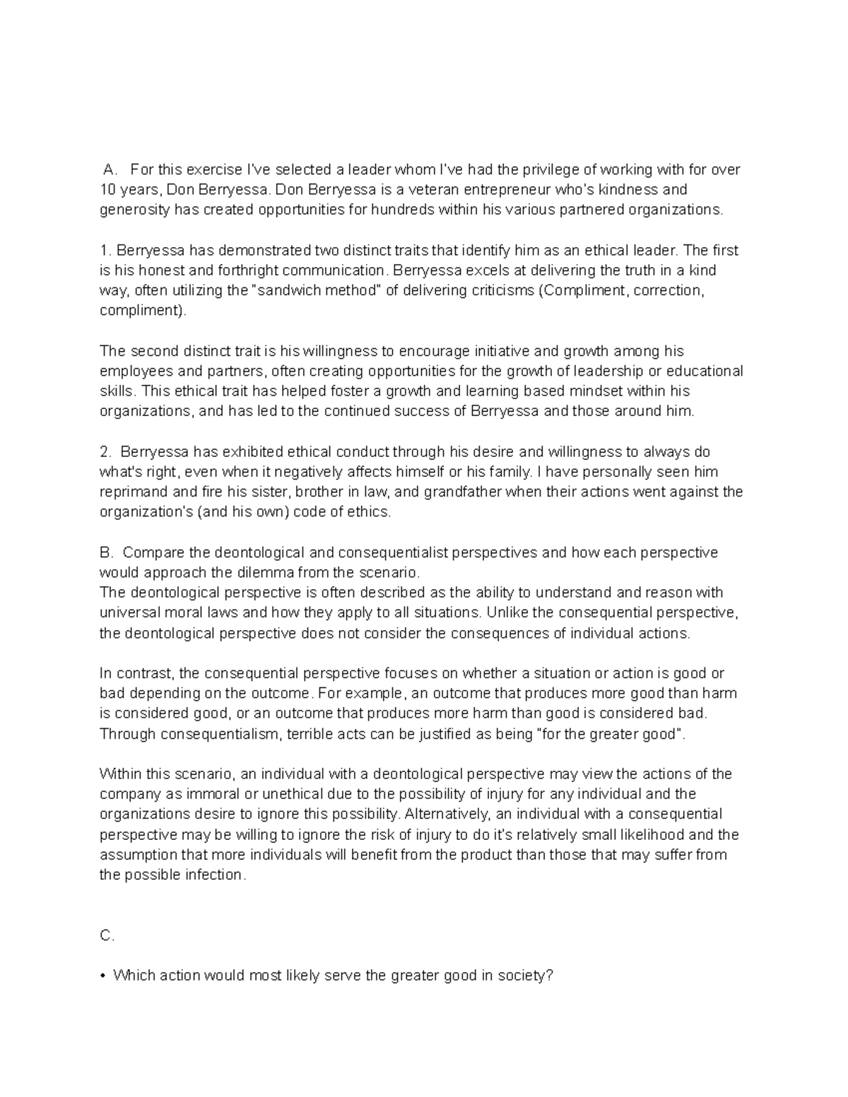 Copy of Task 1 Revision 1 - A. For this exercise I’ve selected a leader ...