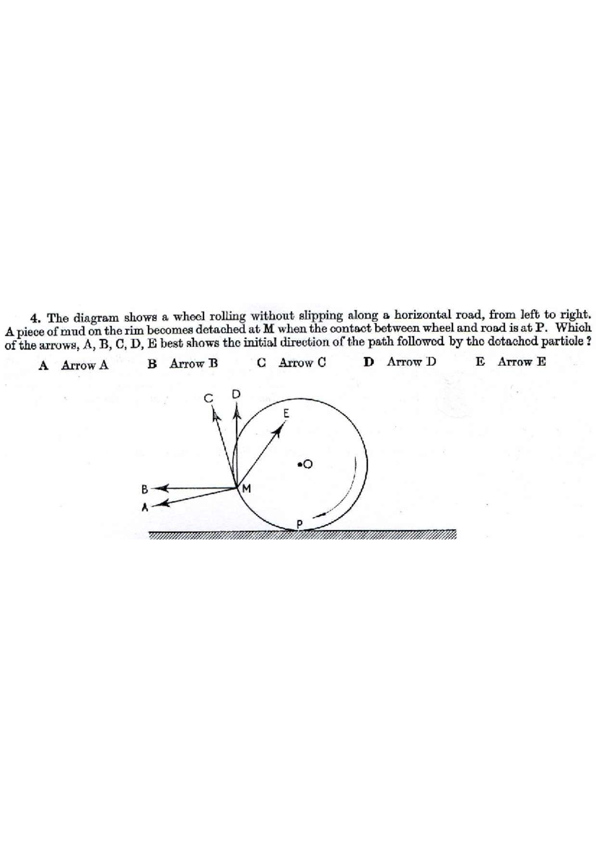 Wheel Rolling Without Slipping: Q Study Guide on Particle Path - Studocu