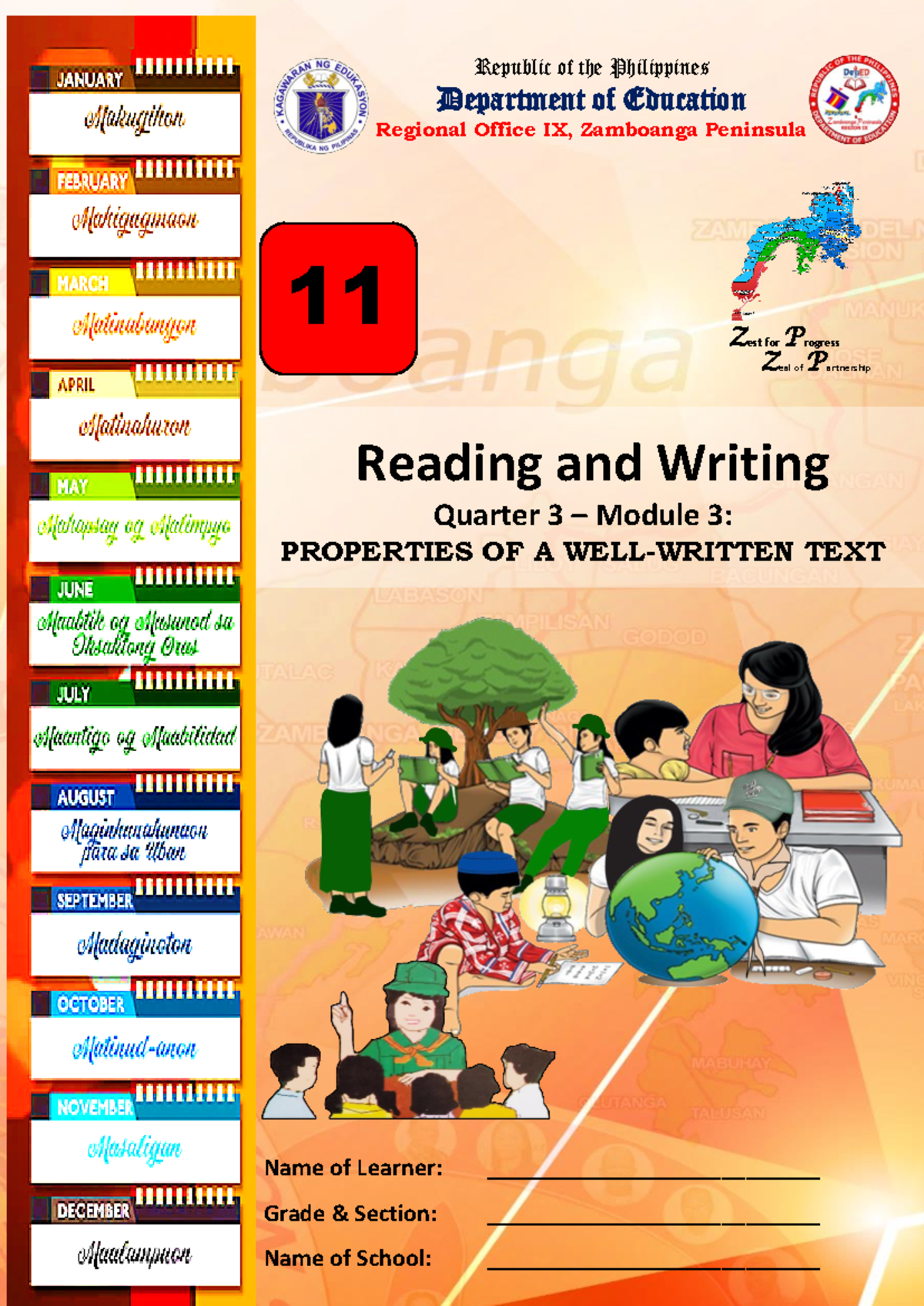 ENG11 RAW Q3 M3 - Reading and Writing Skills Grade 11 - Republic of the ...