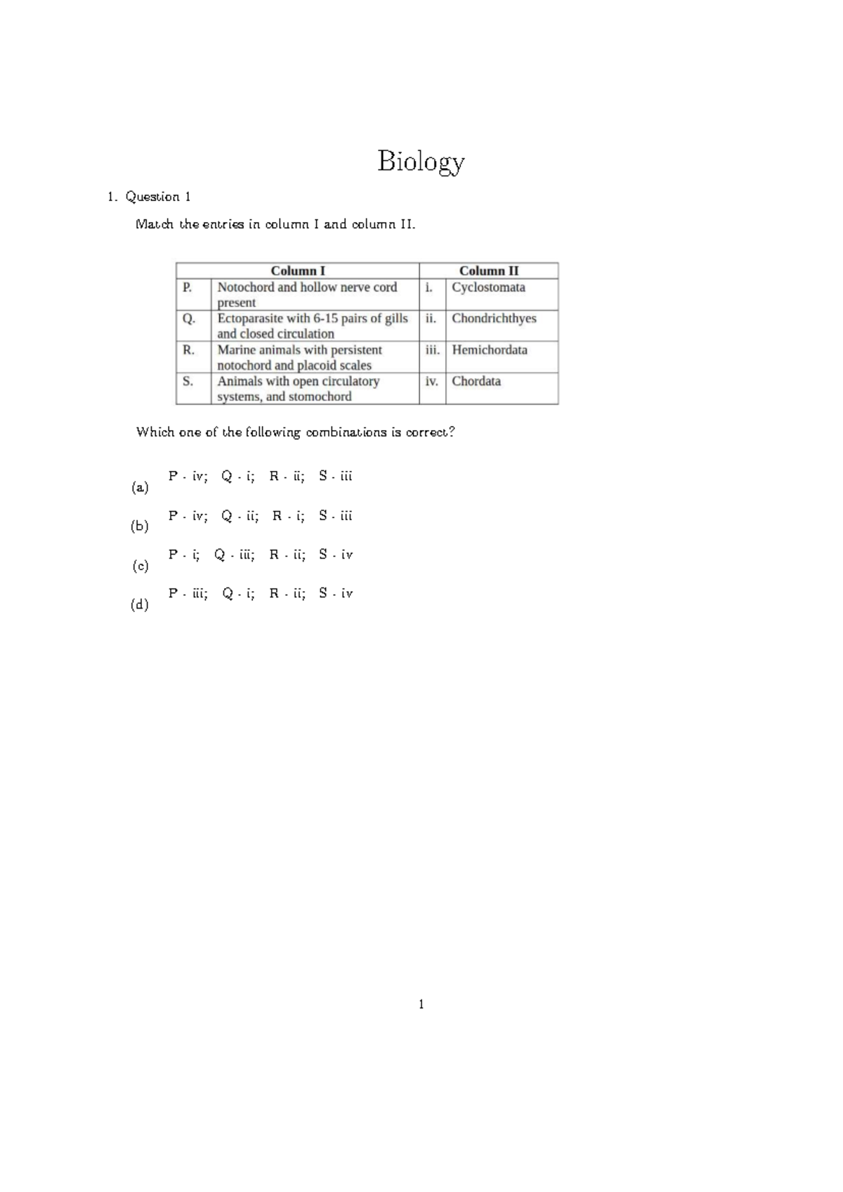 Biology 1: Exam Questions and Answers for IAT-2025 - Studocu