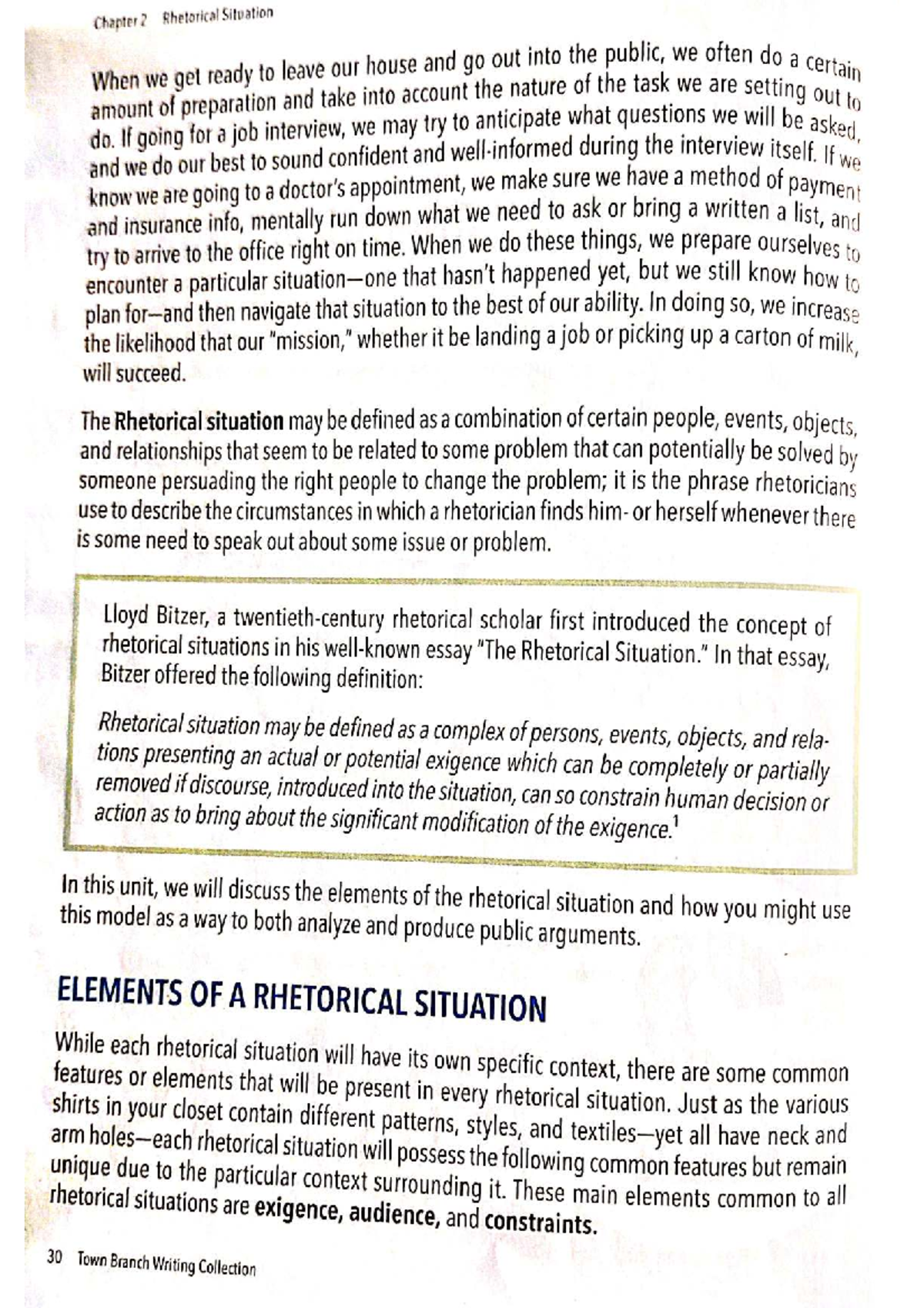 Chapter 2: Understanding the Rhetorical Situation in WRD 101 - Studocu