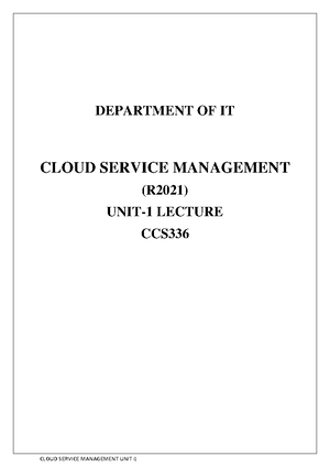 Cloud Service Management-CCS336 - EX:01 Create a Cloud Organization in ...