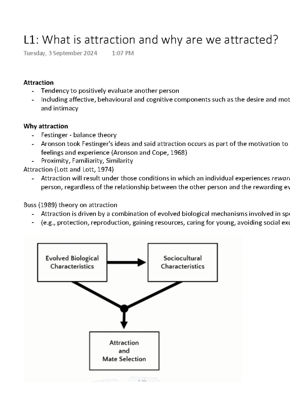 L1: Understanding Attraction: Theories and Factors Influencing Desire ...