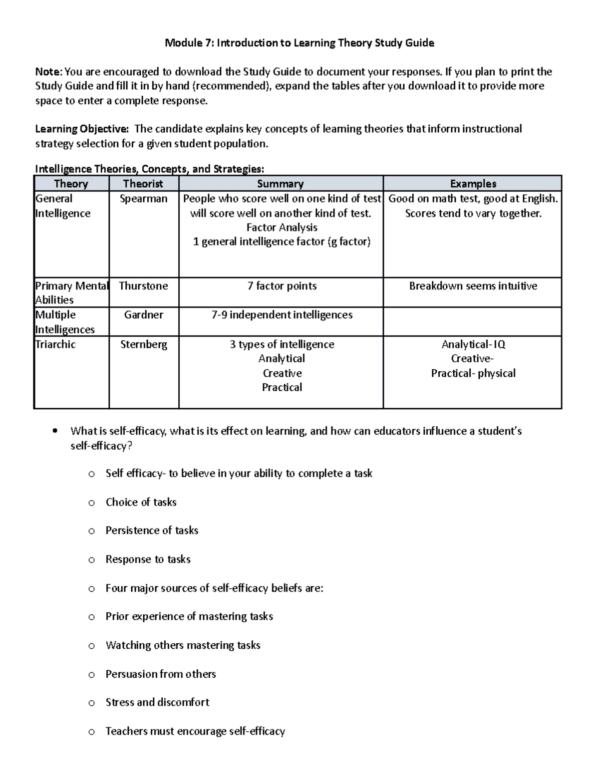 Module 1 Study Guide Revised - Module 1: Physical Development Study Guide Note: You are ...