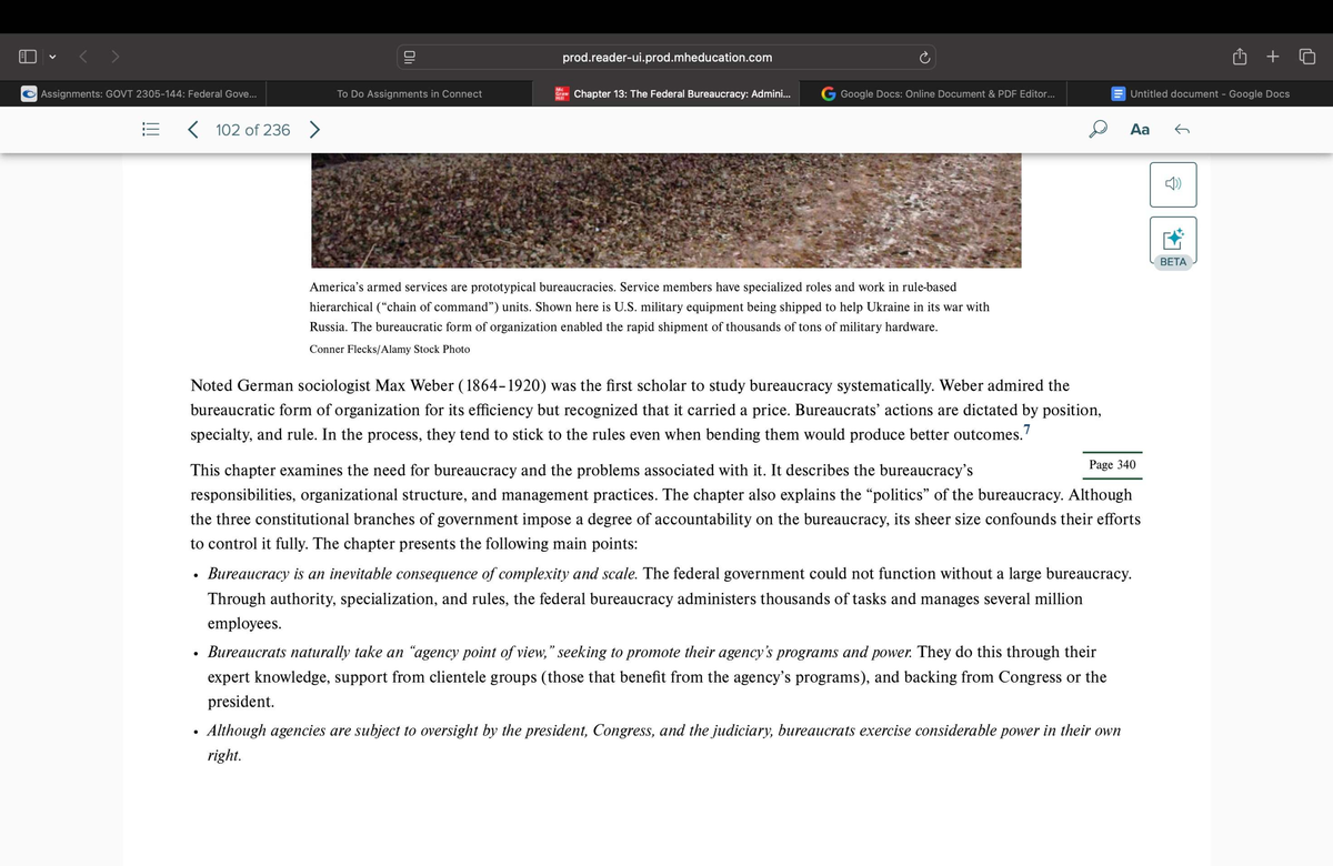 Final Exam Study Guide for GOVT XYZ123: The Federal Bureaucracy - Studocu