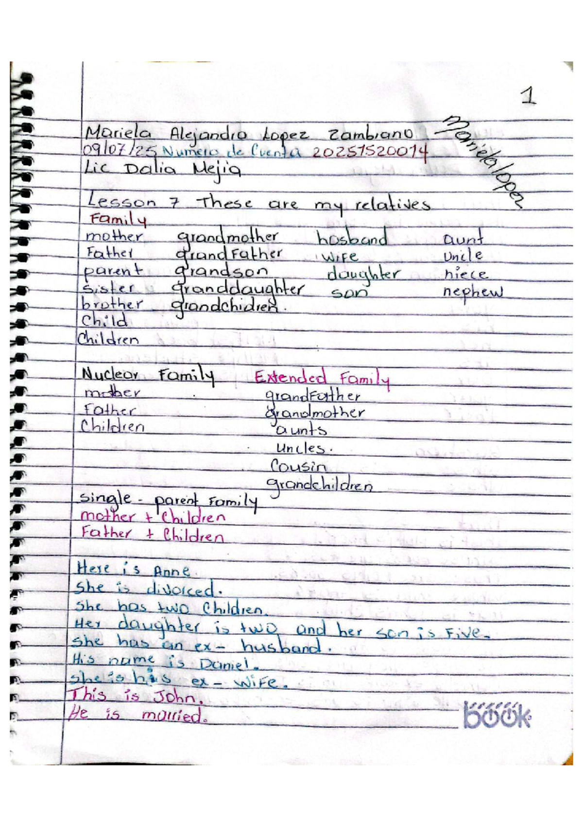 Lesson 7: Family Vocabulary & English Questions - U2T3a26 - Studocu