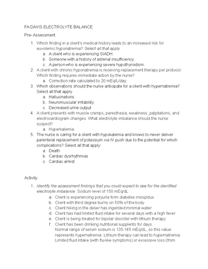 RN Targeted Medical Surgical Fluid, Electrolyte, and Acid-Base Online ...