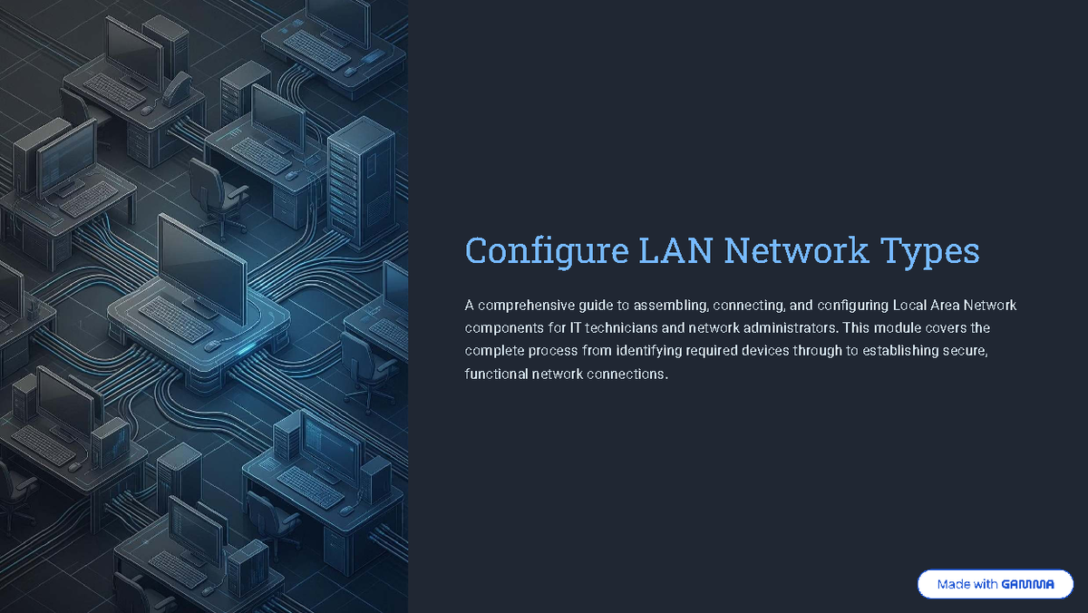 LAN Network Configuration Guide: Assembling & Connecting Components ...