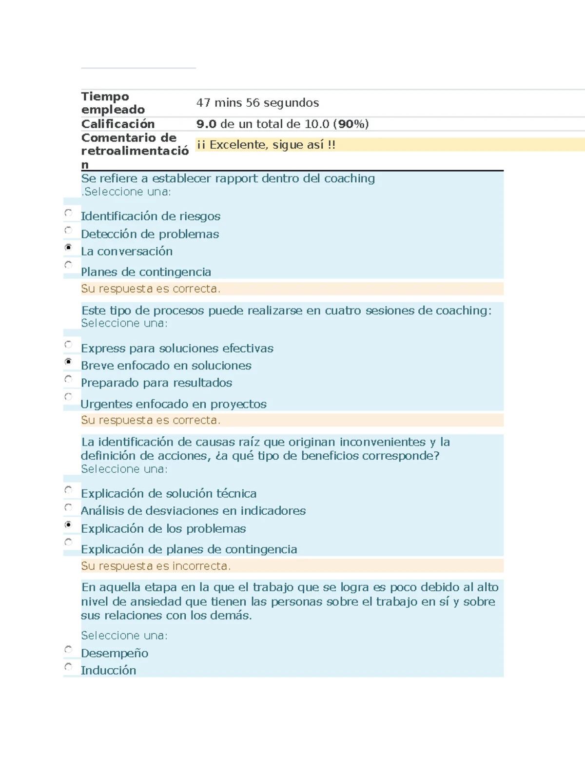 Examen Semana 6: Factor Humano en la Administración de Proyectos - Studocu