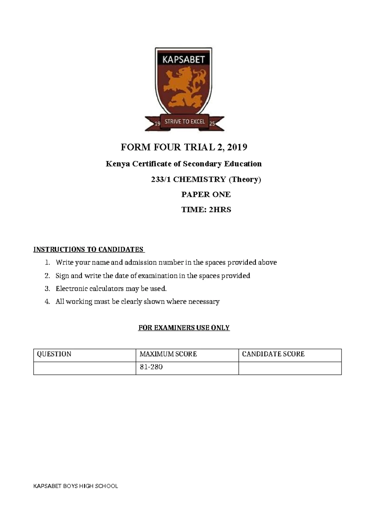 MAT PP1 KCSE 2025 Top Prediction Questions and Marking Schemes - Studocu