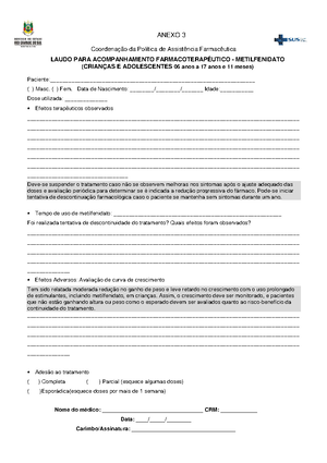 Teste RSQ-20 - 1 TESTE: SRQ 20 – SELF REPORT QUESTIONNAIRE. APLICAR O ...