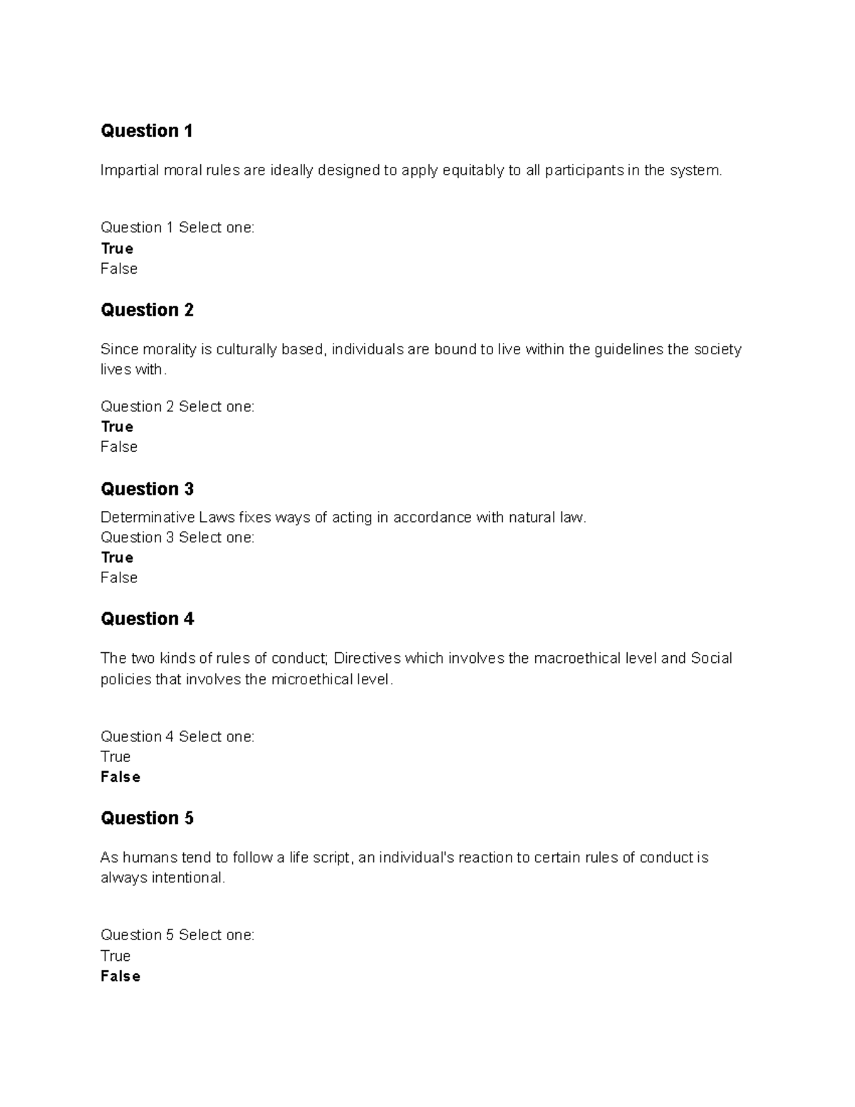 Professional Ethics in IT - Prelim Quiz 1 & 2 Review - Studocu