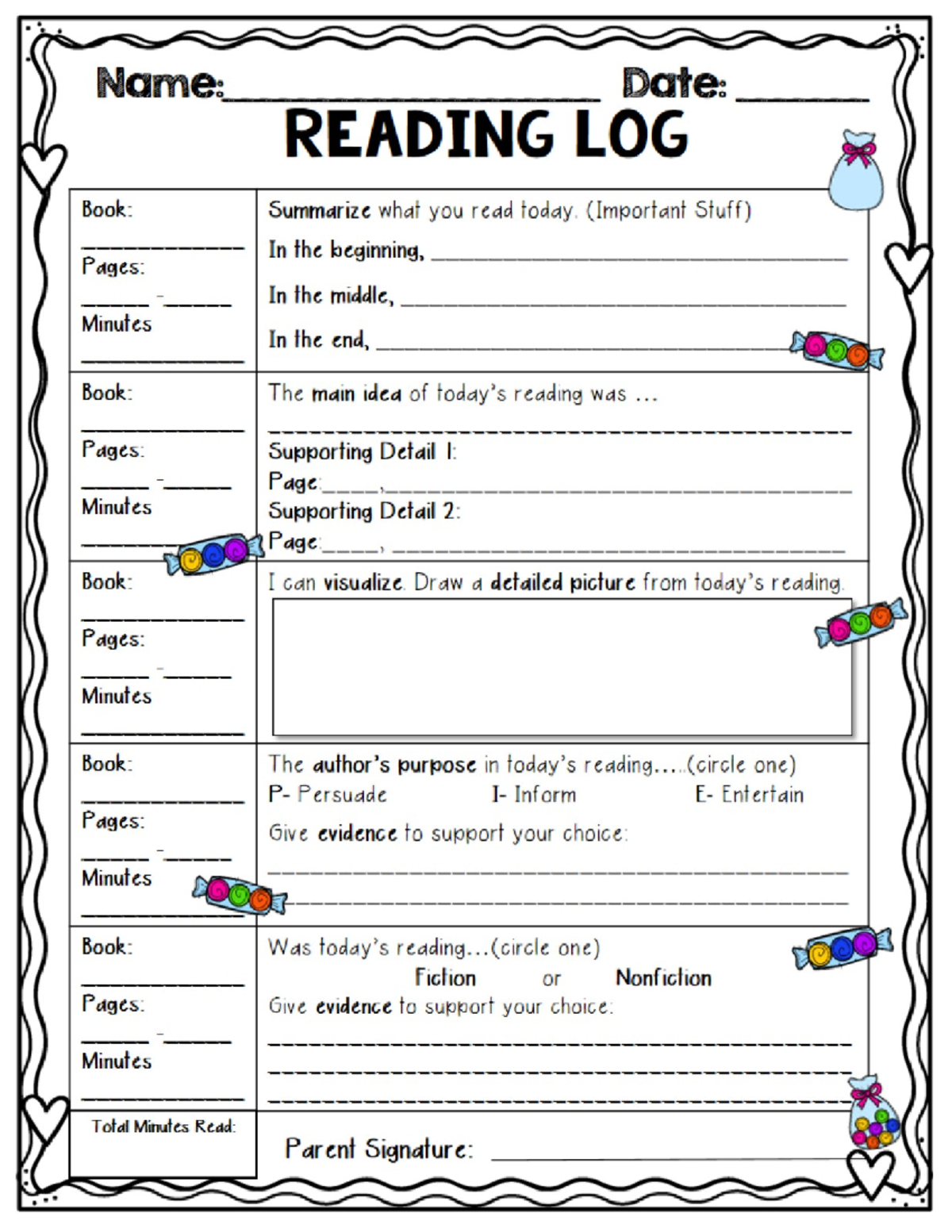 Reading Comprehension Log: Daily Summary & Analysis of Readings - Studocu