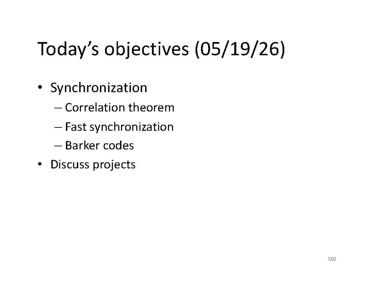 CSE462 Lecture 14: Convolution and Correlation Theorems Explained - Studocu