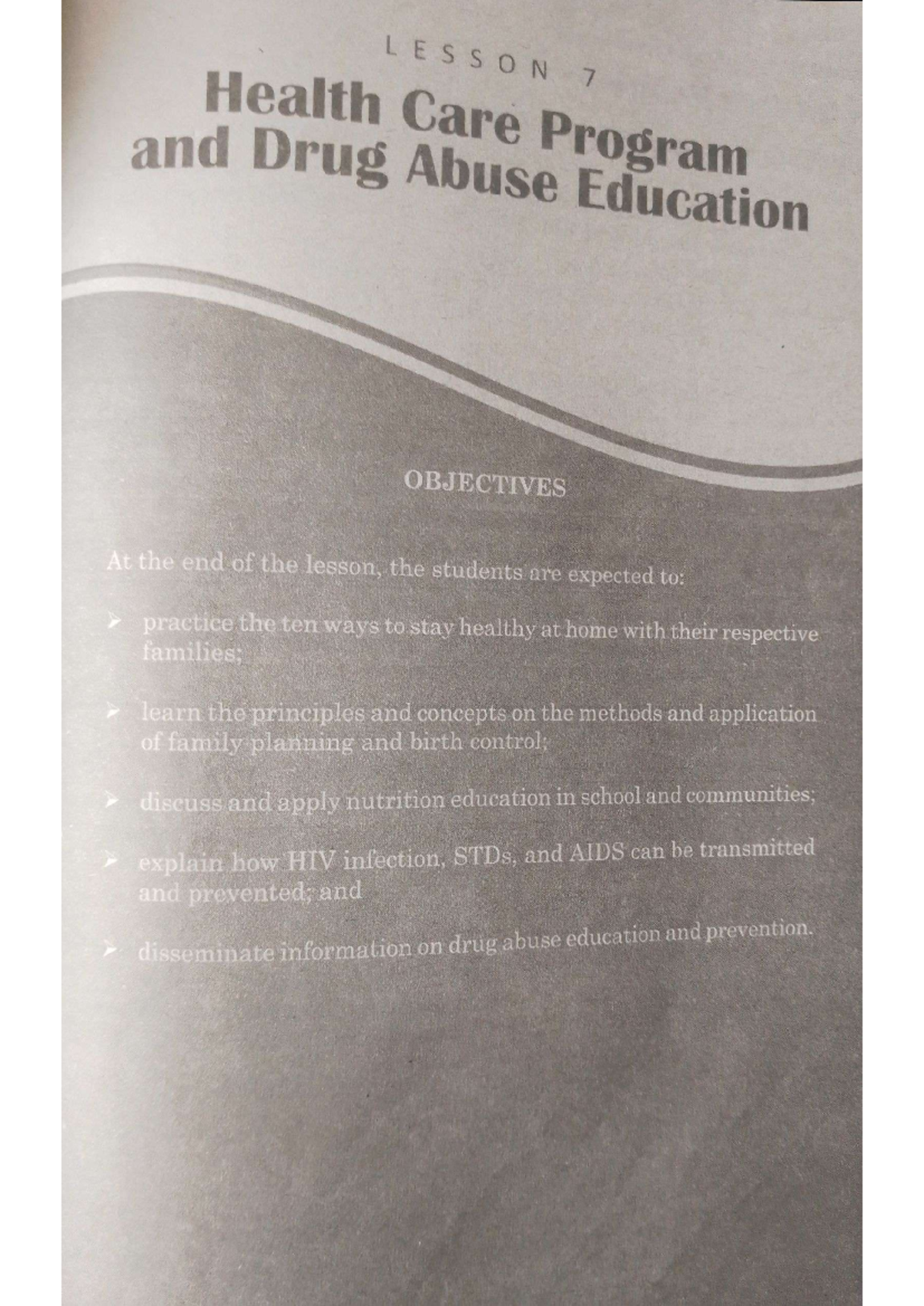 NSTP Lesson 7: Health Care, Family Planning, & Drug Abuse Education ...