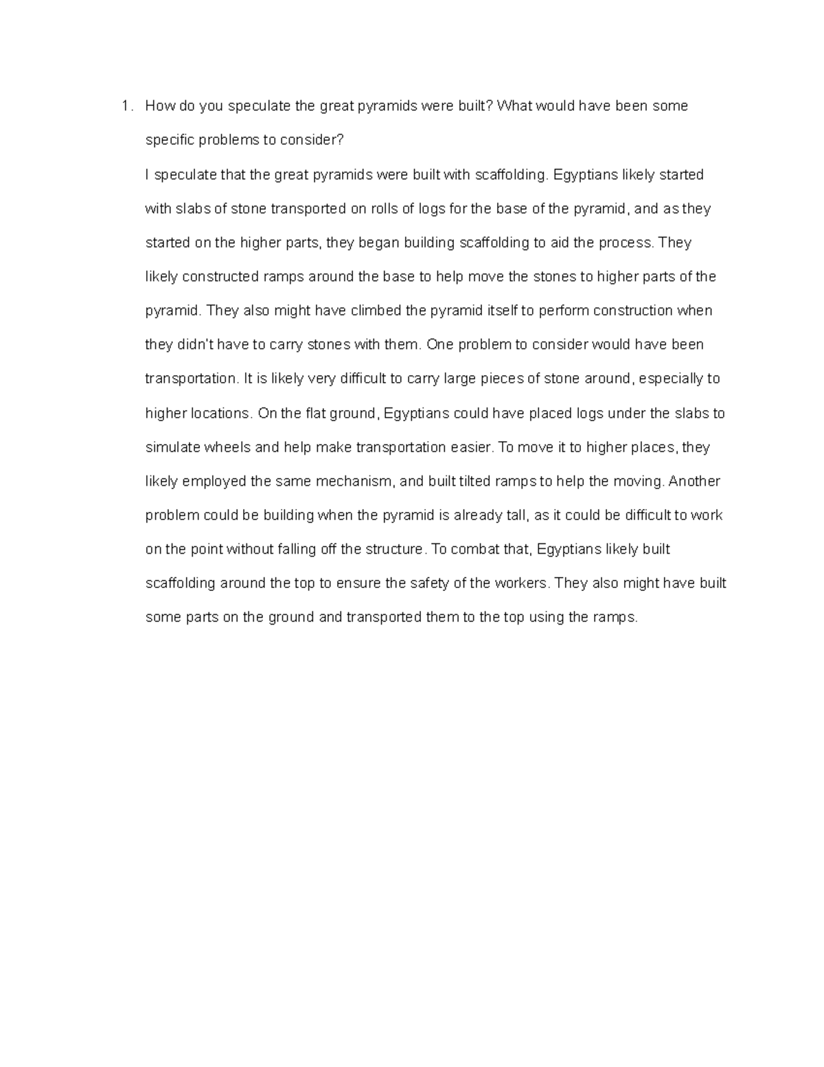 AP Art History Discussion Questions 3 - How do you speculate the great ...