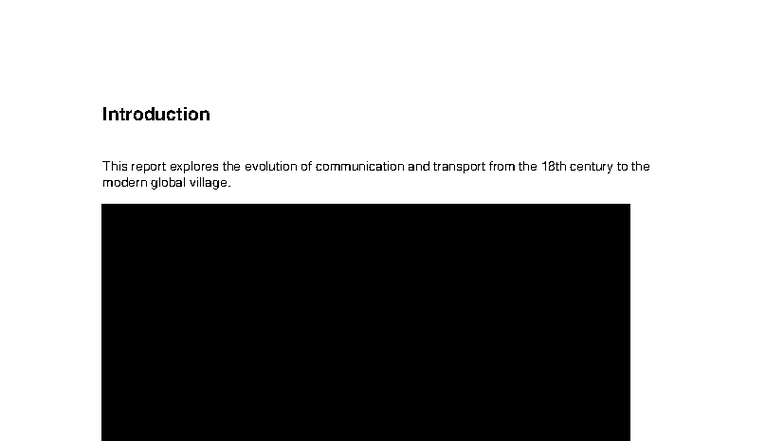 Evolution communication transport - Introduction This report explores ...