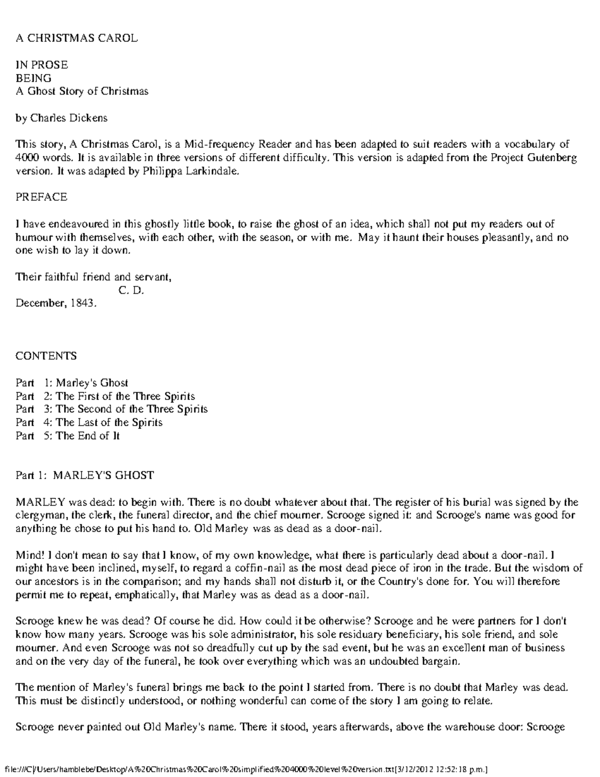 A-Christmas-Carol-simplified-4000-level-version - A CHRISTMAS CAROL IN ...