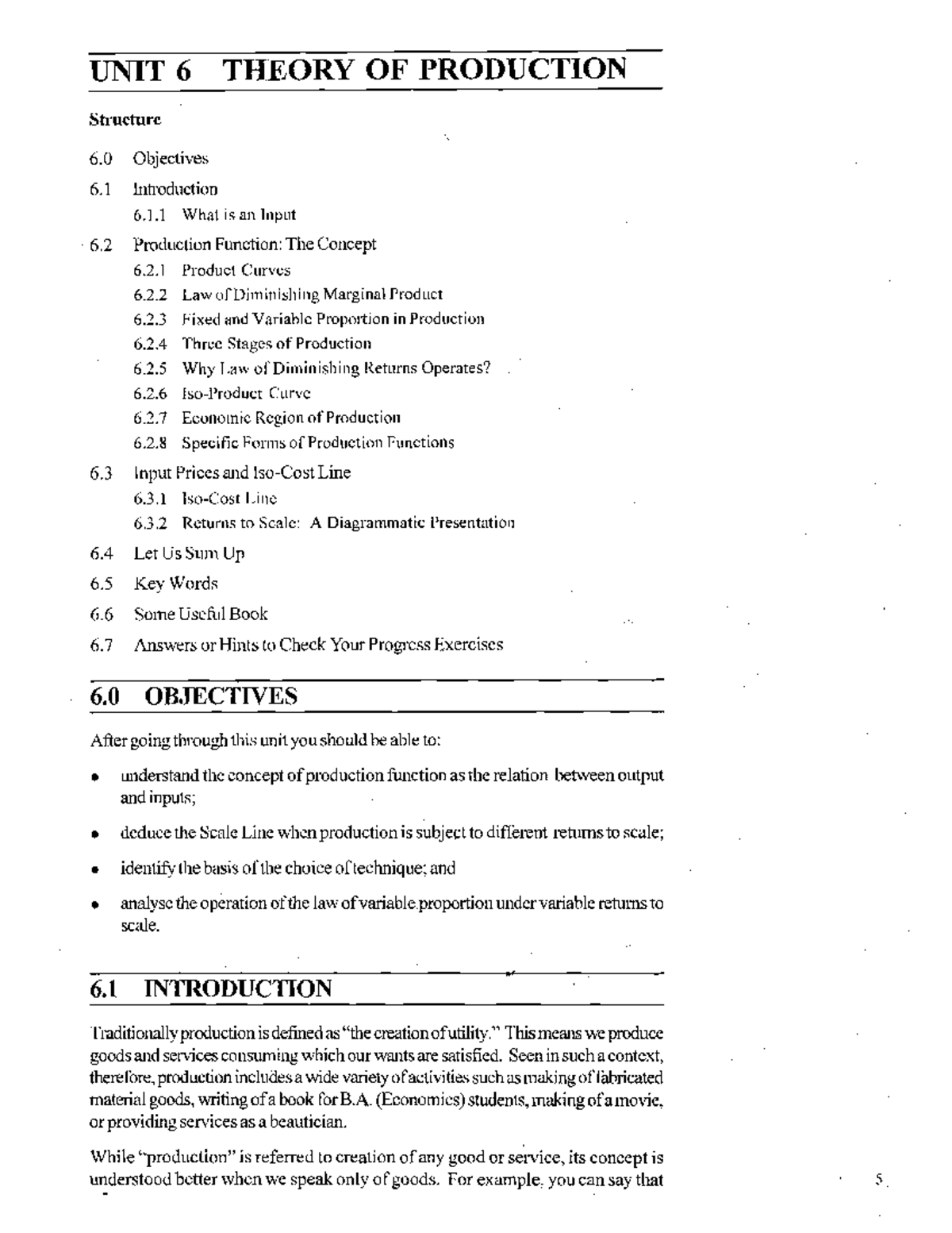 Unit 6: Theory of Production - Key Concepts and Analysis - Studocu