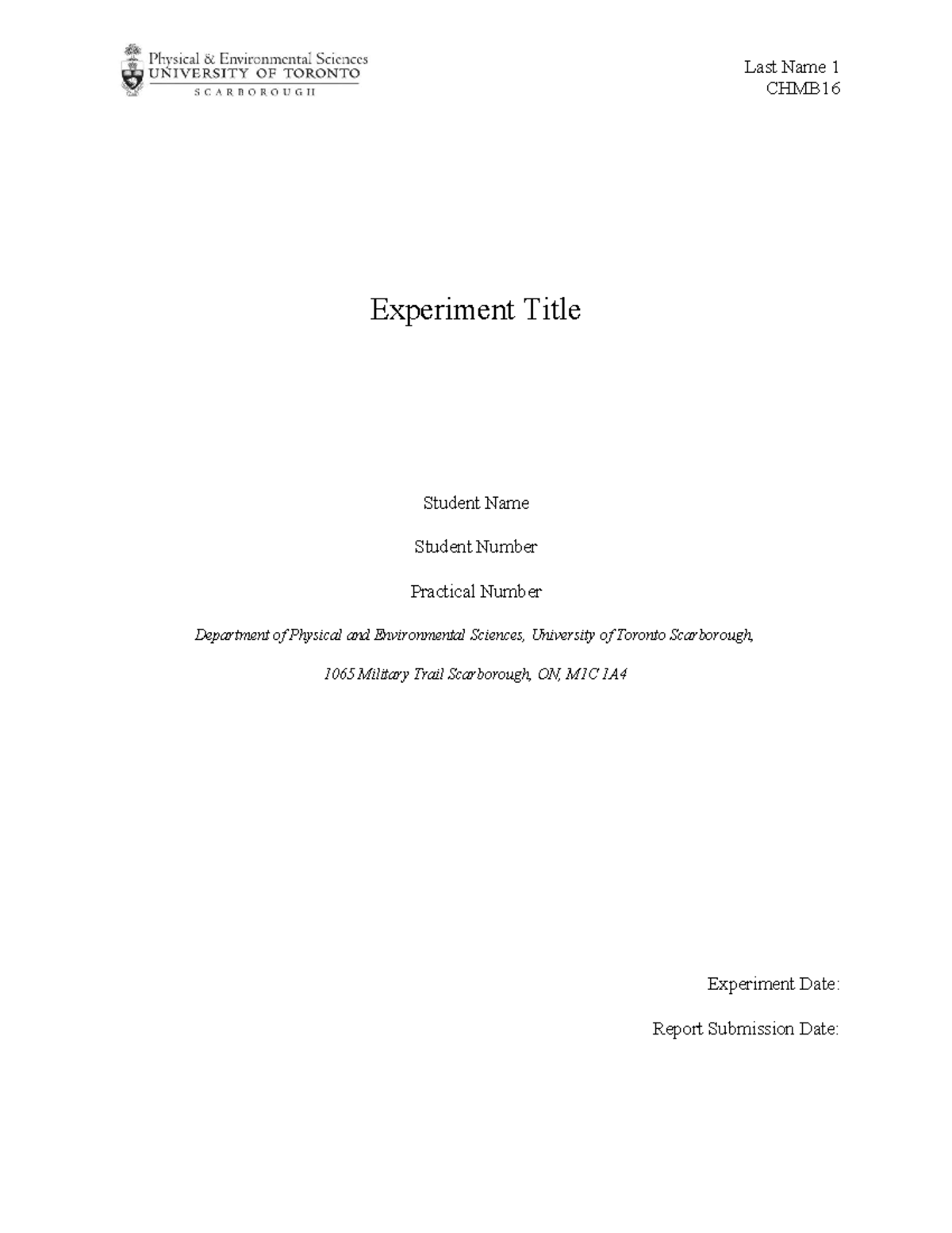 CHMB16 Experiment 5: Vitamin C Post Lab Report - Studocu