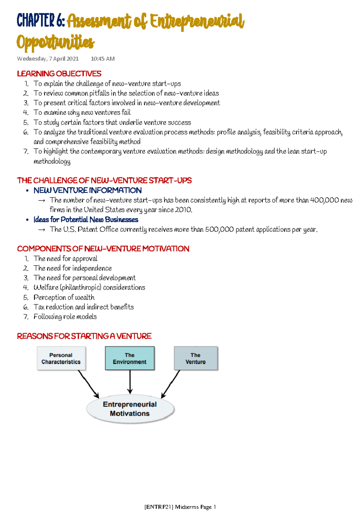Chapter 6: Evaluating New-Venture Opportunities in Entrepreneurship ...