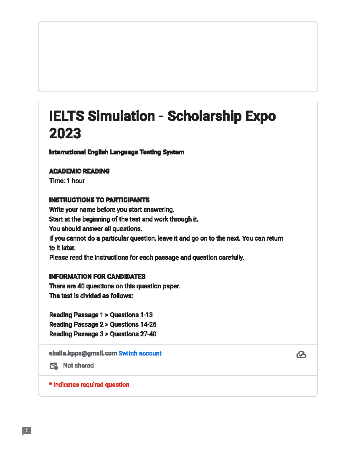 IELTS Academic Reading Simulation 2023 - Test 1 - Studocu