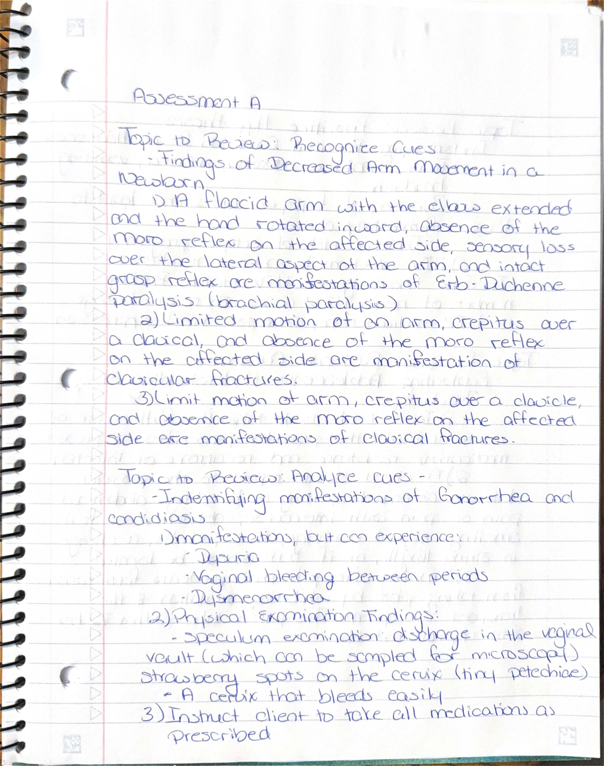 HC Assessment A: Recognizing Cues in Newborn Arm Movement and ...