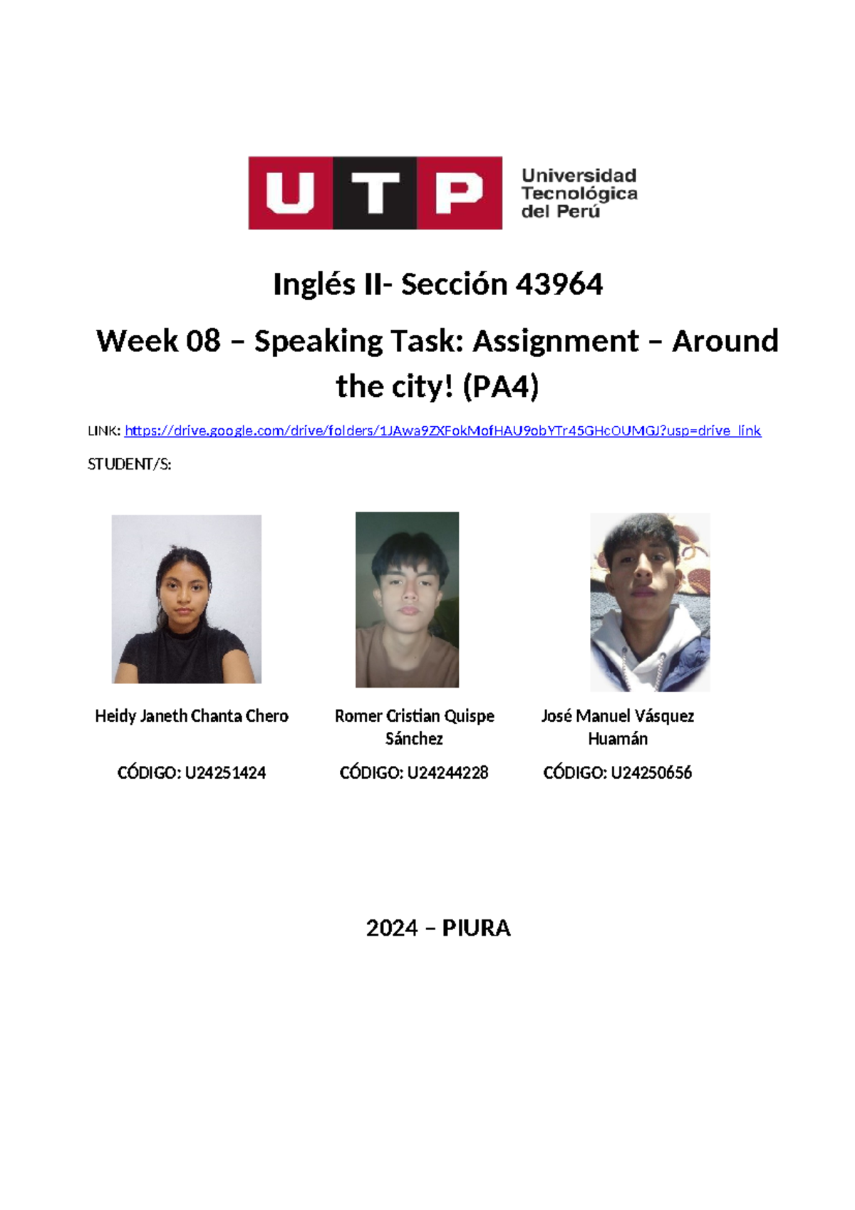 Inglés UTP - semana 08 - KKKKK - Taller de Redacción - Inglés II ...
