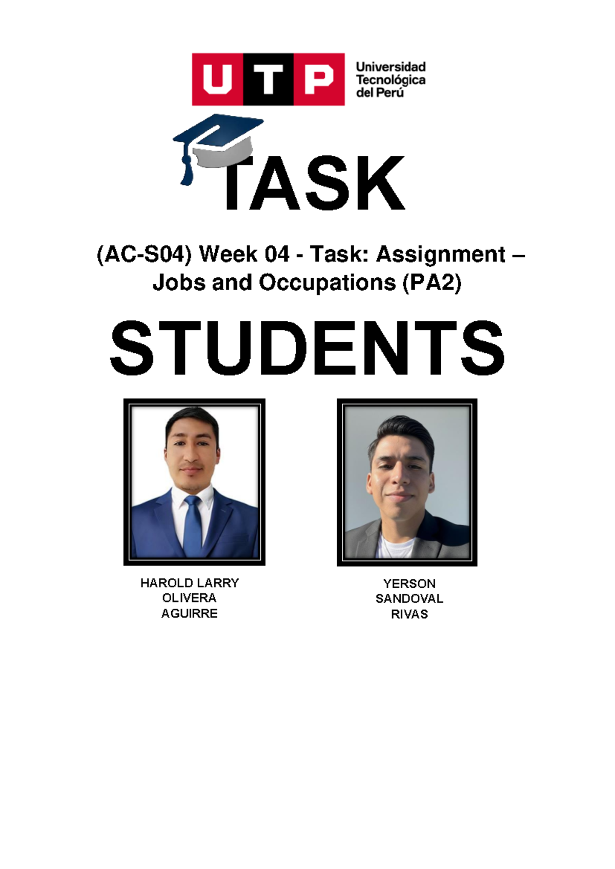Week 04 Assignment: Jobs and Occupations (PA2) - Studocu